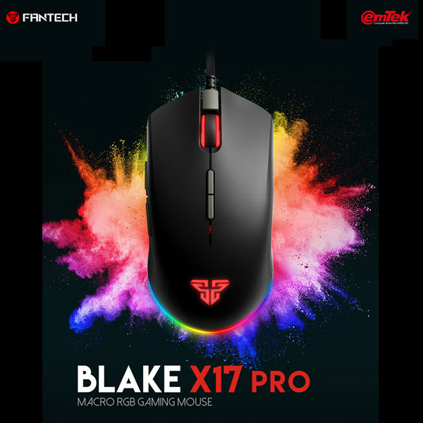이엠텍, FANTECH BLAKE X17 PRO 게이밍 마우스 출시:: 보드나라
