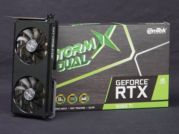 [리뷰]전세대 하이엔드급 성능의 퍼포먼스 모델, 이엠텍 지포스 RTX 3060 Ti STORM X Dual OC:: 보드나라