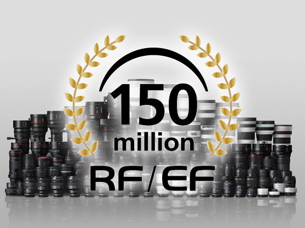 캐논, 카메라용 EF/RF 교환 렌즈 생산 1억 5천만개 달성:: 보드나라