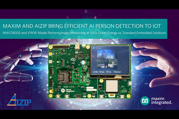 맥심, 아이집(Aizip)과 사물인터넷에 저전력 인체인식 기능 제공:: 보드나라