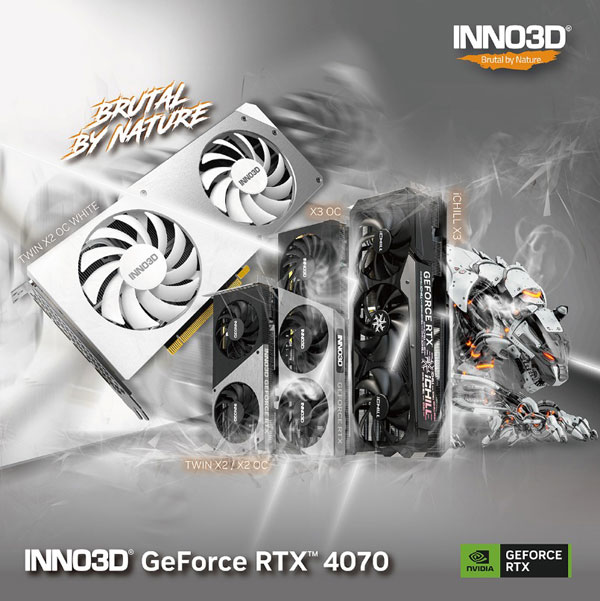 아이노비아 INNO3D 지포스 RTX™ 4070 시리즈 출시:: 보드나라