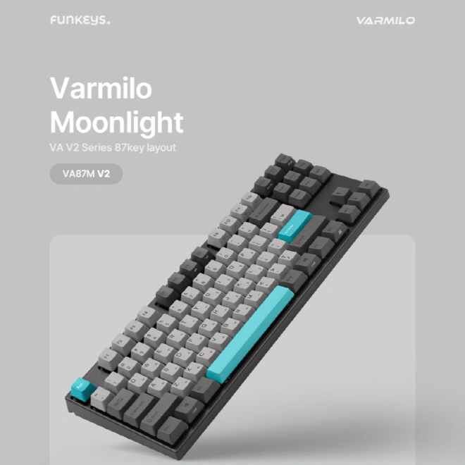 FUNKEYS, 푸른 밤하늘의 테마 프리미엄 키보드 VARMILO VA V2 MOONLIGHT 시리즈 출시:: 보드나라