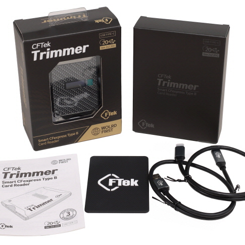 씨에프텍, 세계 최초 자체 데이터 삭제 및 최적화 기능 내장한 CFexpress Type B 메모리카드 리더기 'CFTek Trimmer' 출시:: 보드나라