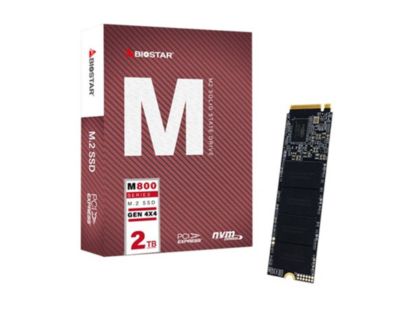 바이오스타, M800 시리즈 PCIe Gen4 SSD 공개:: 보드나라