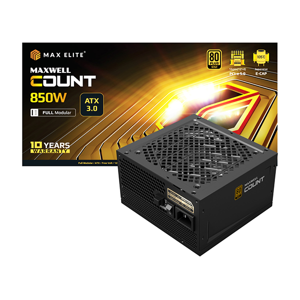 맥스엘리트, ATX 3.0 지원 MAXWELL COUNT 850W 파워 출시:: 보드나라