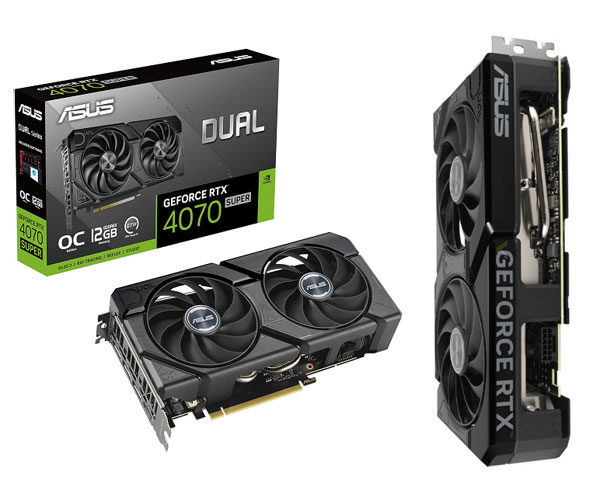 ASUS 지포스 RTX 4070 Super DUAL OC 사진 유출, 12VHPWR 커넥터 사용?:: 보드나라