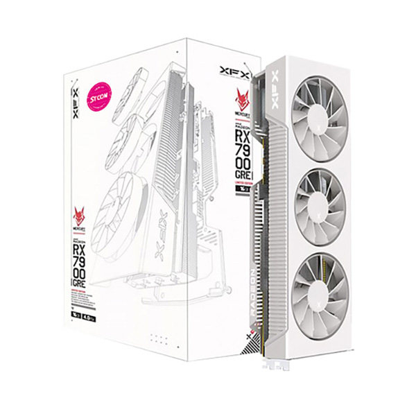 STCOM, XFX 라데온 RX 7900 GRE Magnetic Air 화이트 신제품 출시:: 보드나라