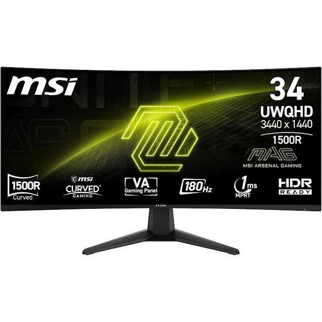 MSI, 21:9 울트라와이드 34인치 AI 게이밍 모니터 ‘MAG 346CQ800’ 출시:: 보드나라