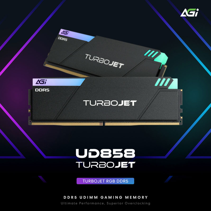 서린씨앤아이, AGI TURBOJET DDR5-6000 CL30 메모리 3종 국내 출시:: 보드나라