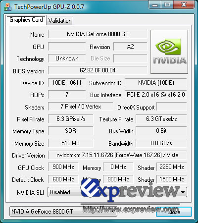 GeForce 8800GT, GPU-Z 이미지 등장.:: 보드나라