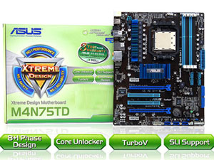 Core Unlocker 스위치 제공, 아수스 750a SLI 메인보드 출시:: 보드나라