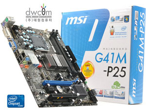 대원, G41칩셋 쓴 MSI G41M-P25 출시:: 보드나라