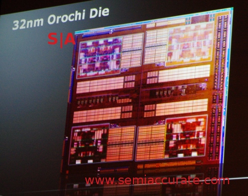 AMD 32nm 불도저 Orochi 다이 공개:: 보드나라