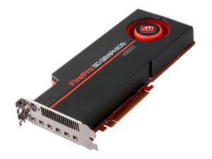 AMD, 모니터 6대 연결 지원 ATI 파이어프로 V9800 출시:: 보드나라