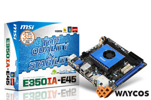 AMD 퓨전 APU E350 탑재, MSI E350IA-E45 출시:: 보드나라