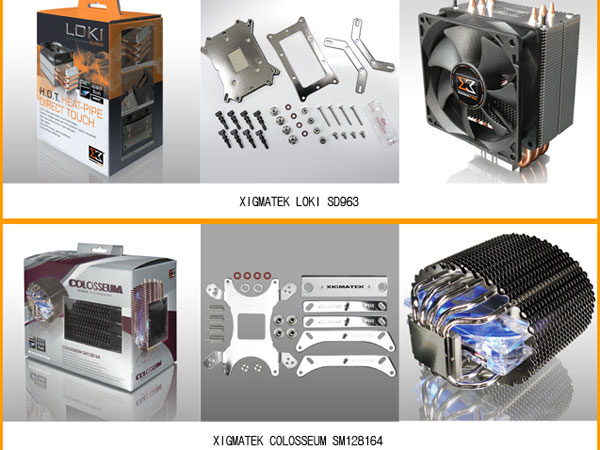 XIGMATEK CPU 쿨러 4종과 DC Fan 7종 출시:: 보드나라