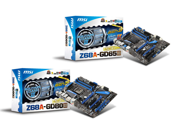 PCIe 3.0 지원 MSI Z68 Gen3 메인보드 2종 출시:: 보드나라