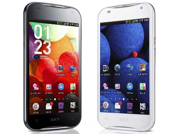 팬택 스카이, LG U+ 통해 베가 LTE EX 스마트폰 출시:: 보드나라