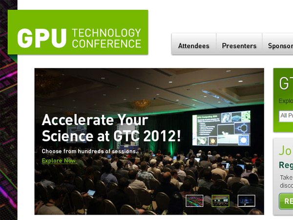 과학분야의 GPU 혁신을 논의하는 NVIDIA GTC 2012 일정 공개:: 보드나라