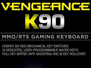 이노베이션티뮤, 커세어 벤젼스 게이밍 키보드 'K90' 출시:: 보드나라