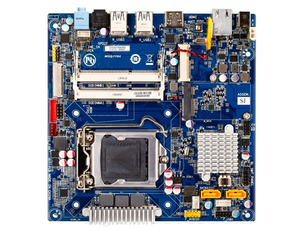 기가바이트, 인텔 Q77 칩셋 기반 MSQ77DI Mini-ITX보드 공개:: 보드나라