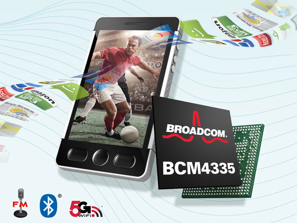 브로드컴, 802.11ac 지원 5G 와이파이 통합칩 BCM4335 출시:: 보드나라