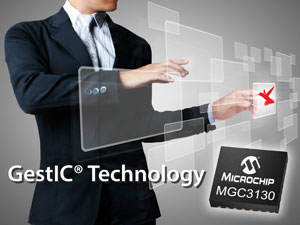 마이크로칩, 모바일용 3D 제스처 인터페이스를 위한 GestIC 기술 공개:: 보드나라