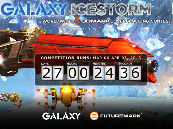 갤럭시와 Futuremark 공동 3DMark 오버클럭 컨테스트 개최:: 보드나라