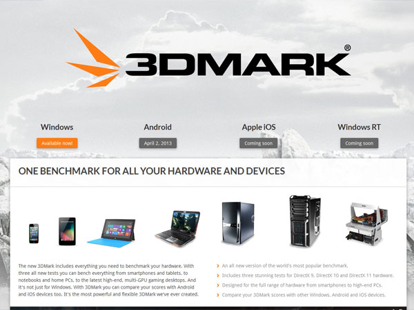 퓨처마크, 차세대 3DMark 안드로이드용 4월 2일 공개한다:: 보드나라