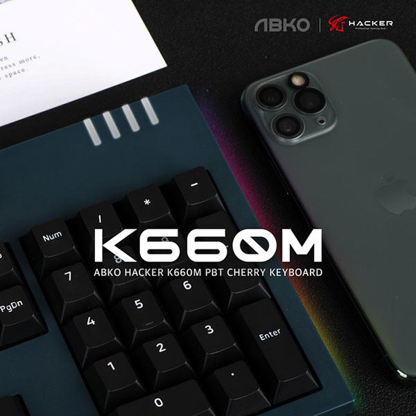 앱코, K660M 이색사출 PBT 미드나잇그린 체리 키보드 출시 | 케이벤치 신제품뉴스, 보도자료